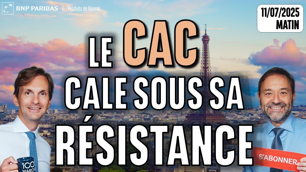 Le CAC cale sous sa résistance - 100 % Marchés - 11m